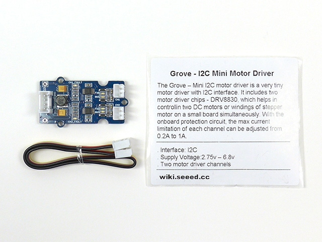 Grove - I2C Mini Motor Driver: 開発ツール・ボード 秋月電子通商-電子部品・ネット通販